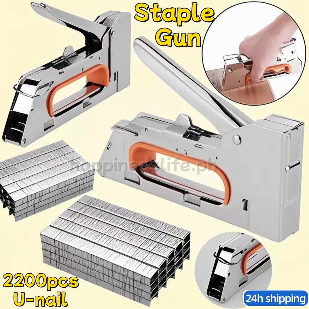 COD Staple Gun Tacker Heavy Duty Gun Tacker Staple Gun Staple Wire Nail ...