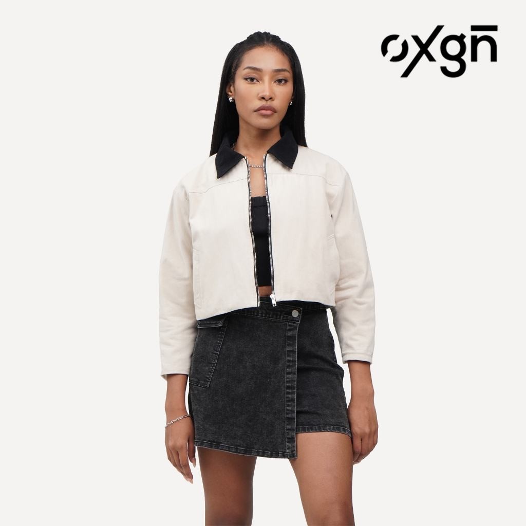 OXGN Barn Jacket For Women (Bone) | Shopee Philippines