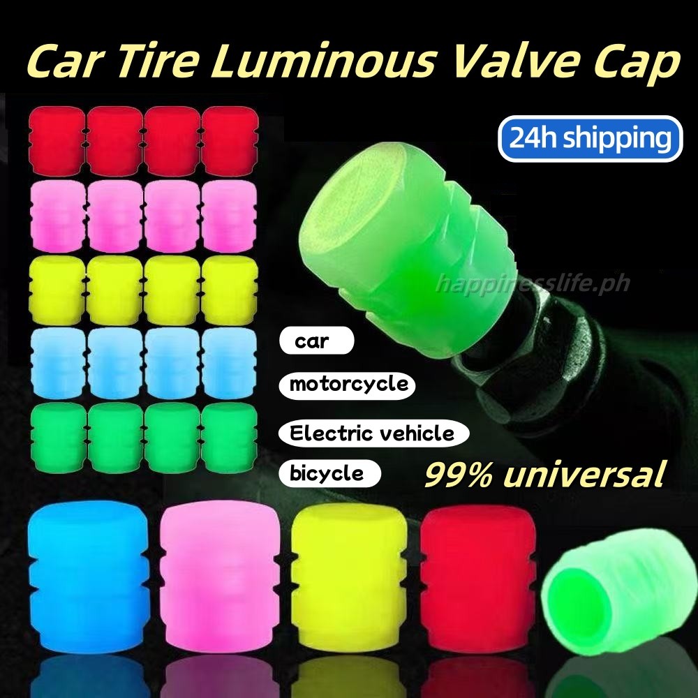 Car Tire Luminous Valve Cap Universal For Car Motorcycle Bicycle Wheel ...