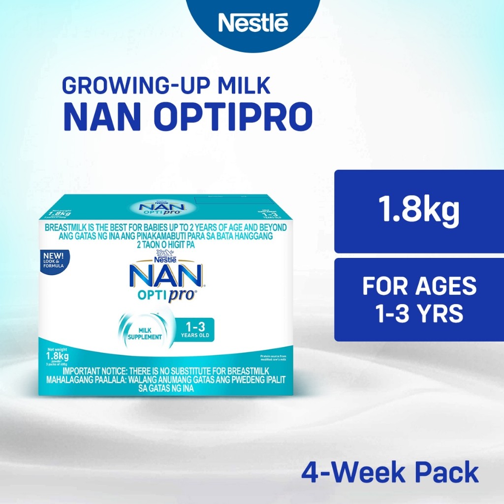 NAN OptiPro Three Milk Supplement for Children 1-3 Years Old 1.8kg ...