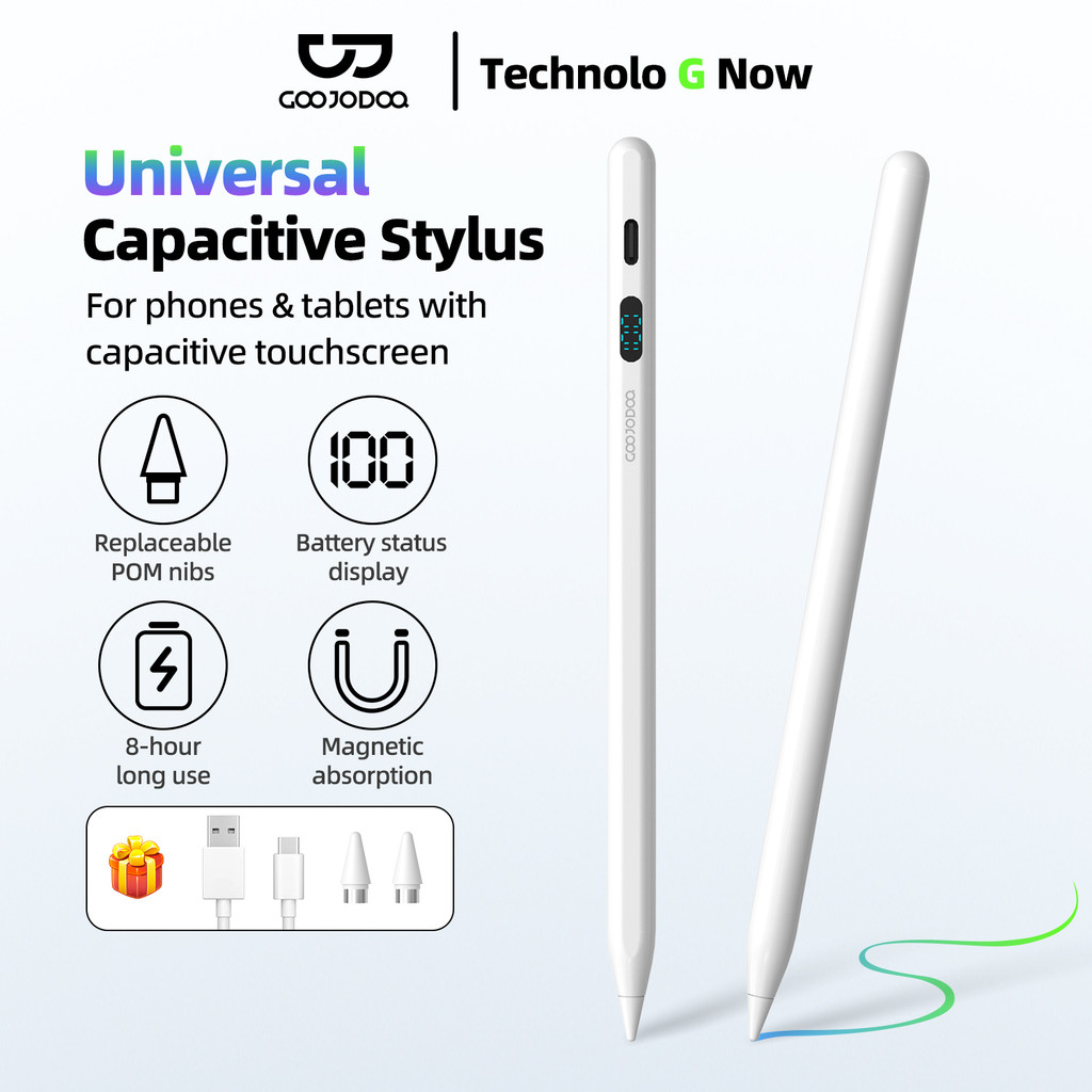 GOOJODOQ Stylus Pens Universal Magnetic Attachment for Pad Tablets ...