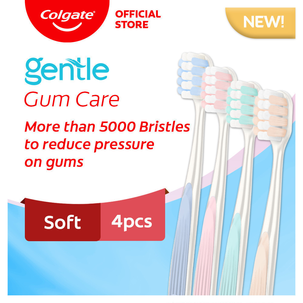 Colgate Gentle Gum Care Toothbrush Value Pack of 4 | Shopee Philippines