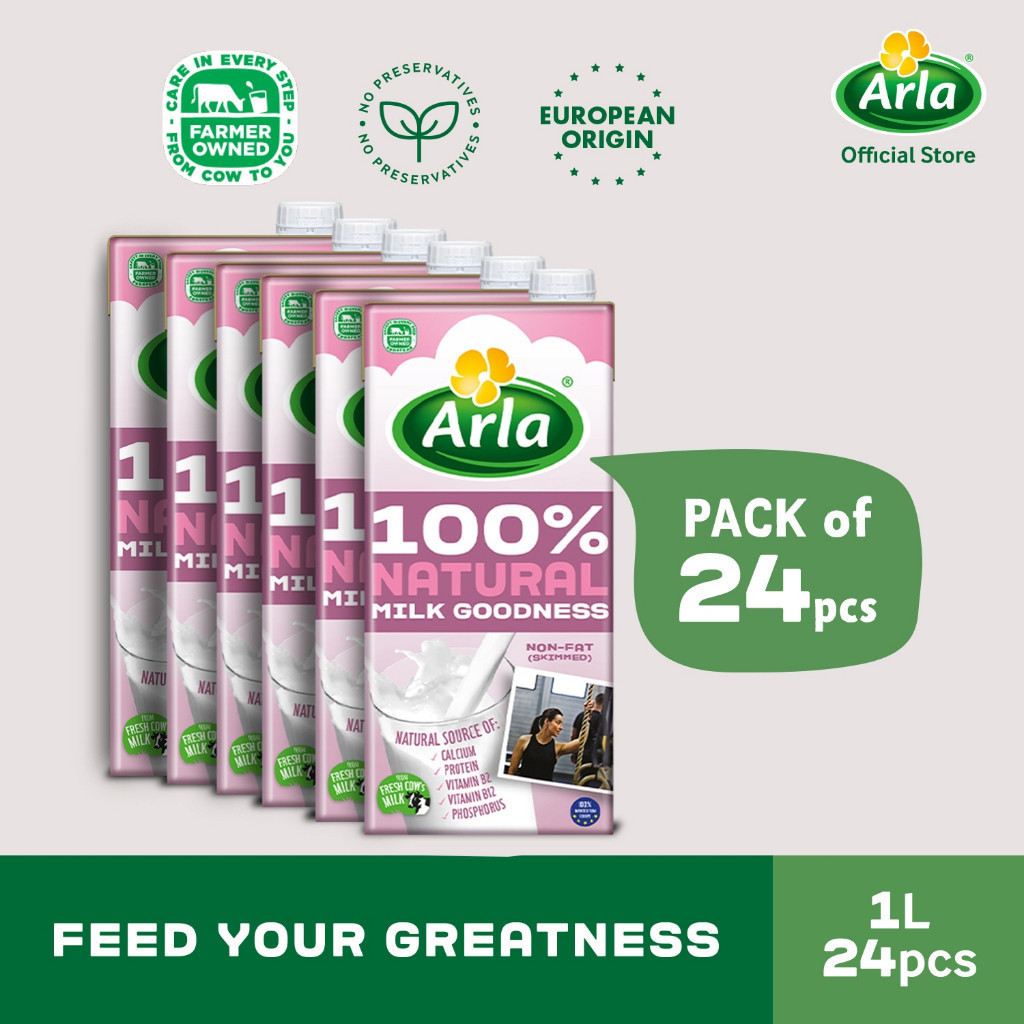 Arla Skimmed Milk 1L 24-Pack | Shopee Philippines