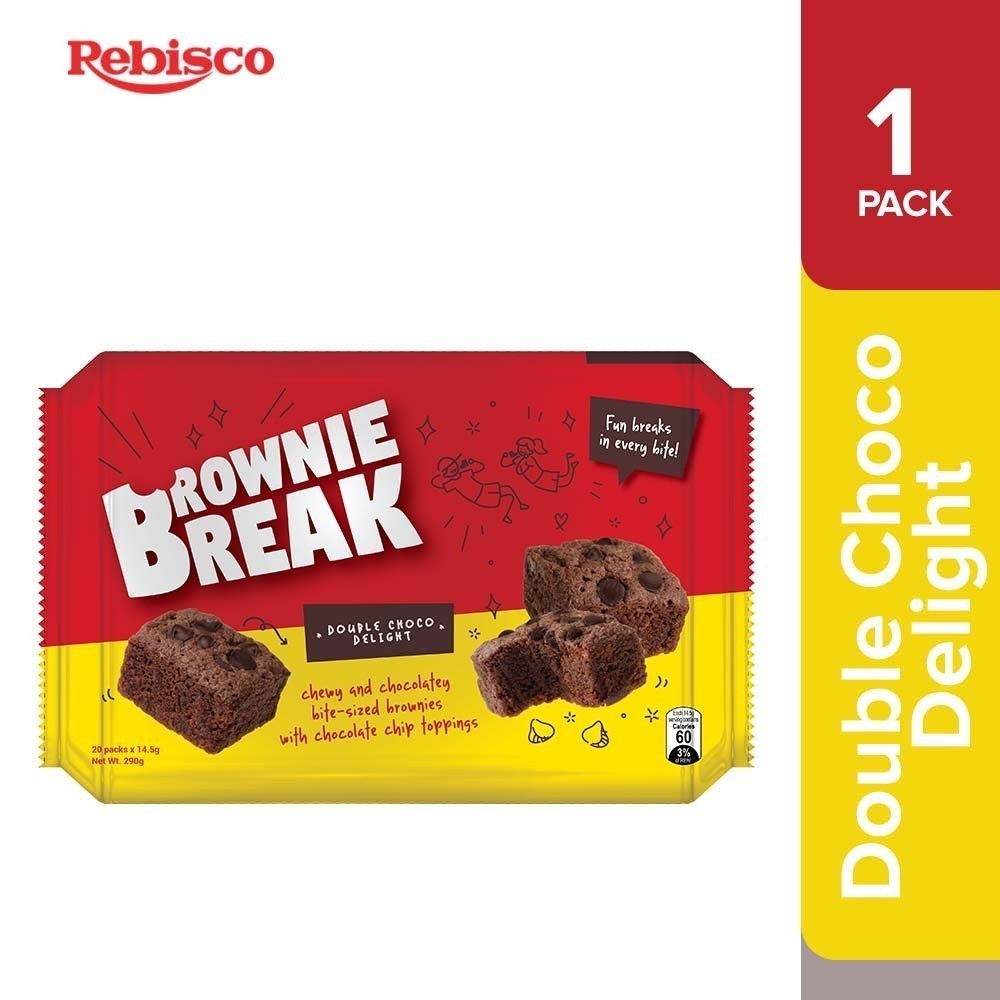 Brownie Break Double Choco Delight 14.50g x 20pcs | Shopee Philippines