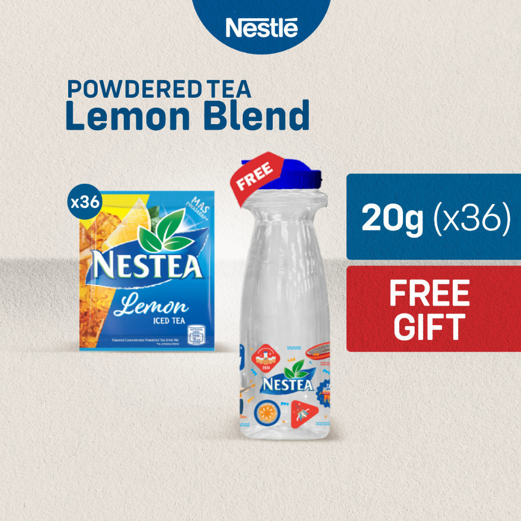 Nestea Lemon Blend Iced Tea 20g - Pack of 36 with FREE Nestea Summer ...