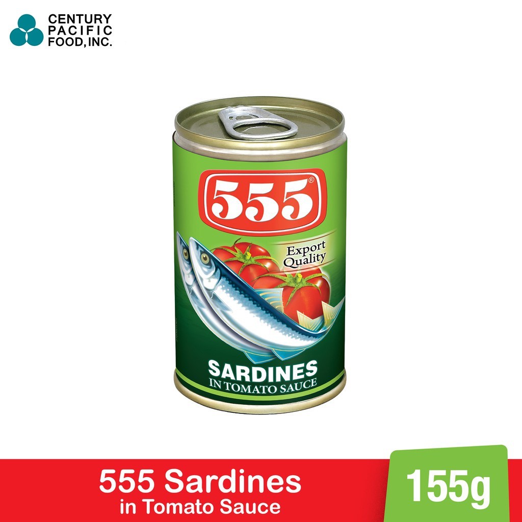 555 Sardines in Tomato Sauce 155g (Pack of 3) - Rich in Calcium ...