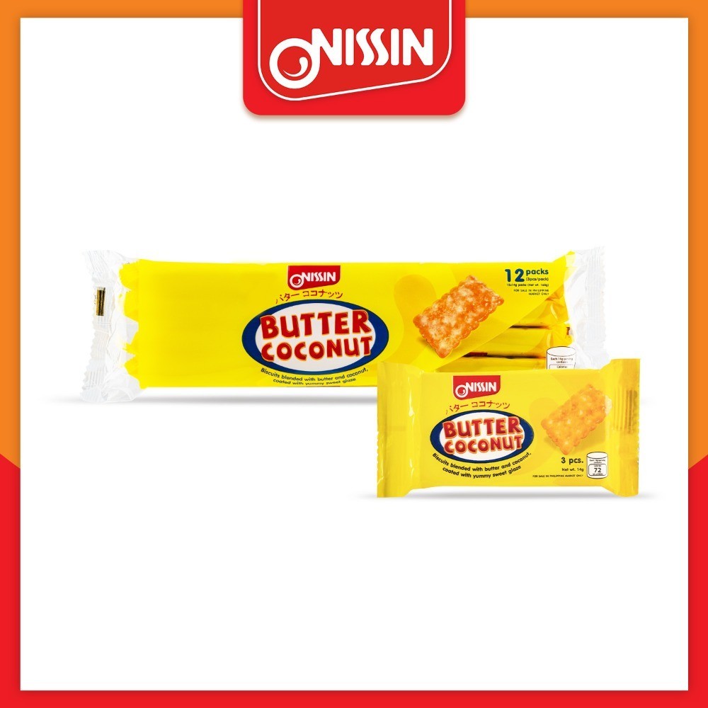 Nissin Butter Coconut 14gx12 | Shopee Philippines