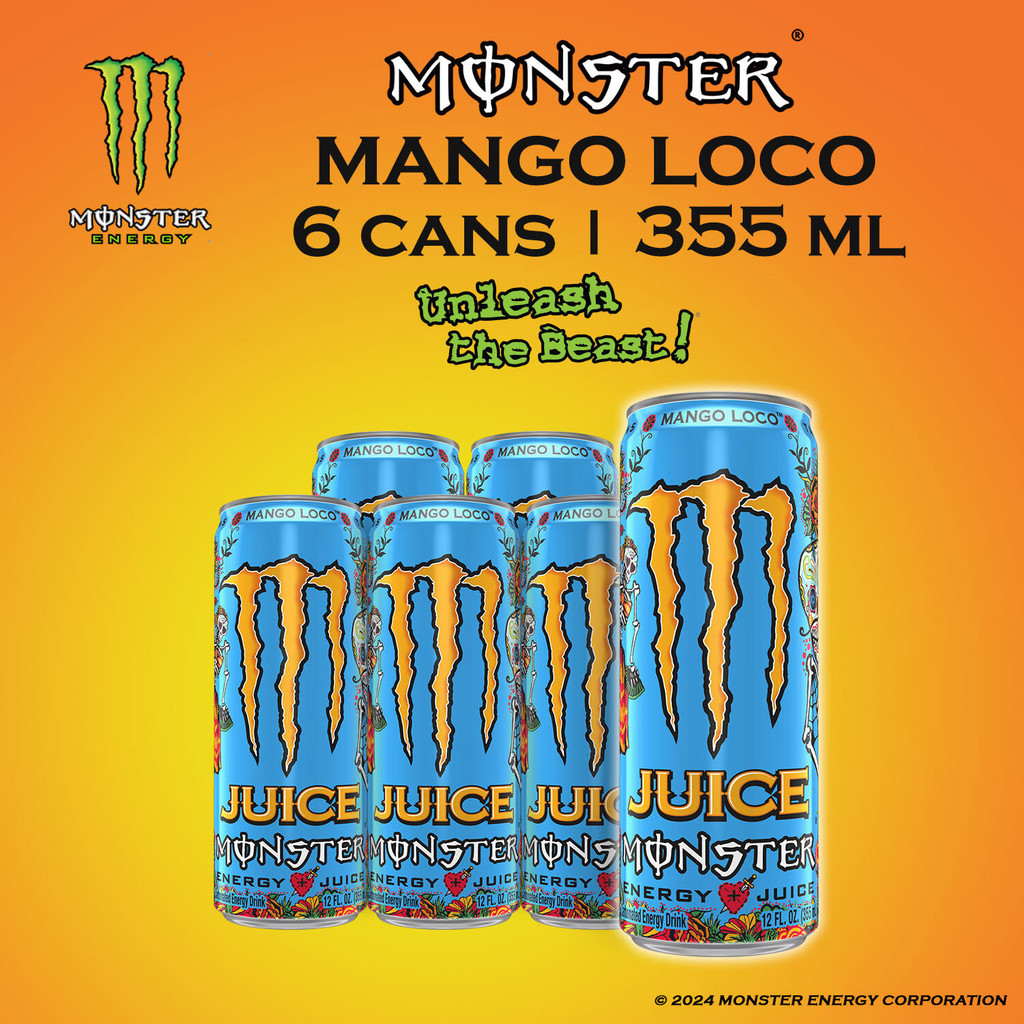Monster Energy Mango Loco355mL - Pack of 6] | Shopee Philippines