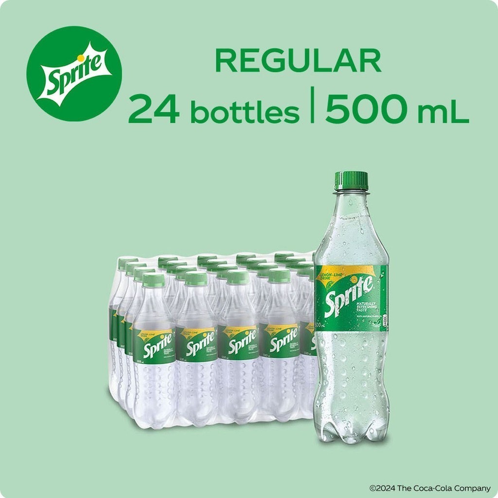 Sprite Regular Soda 500mL - Pack of 24 Cans | Shopee Philippines
