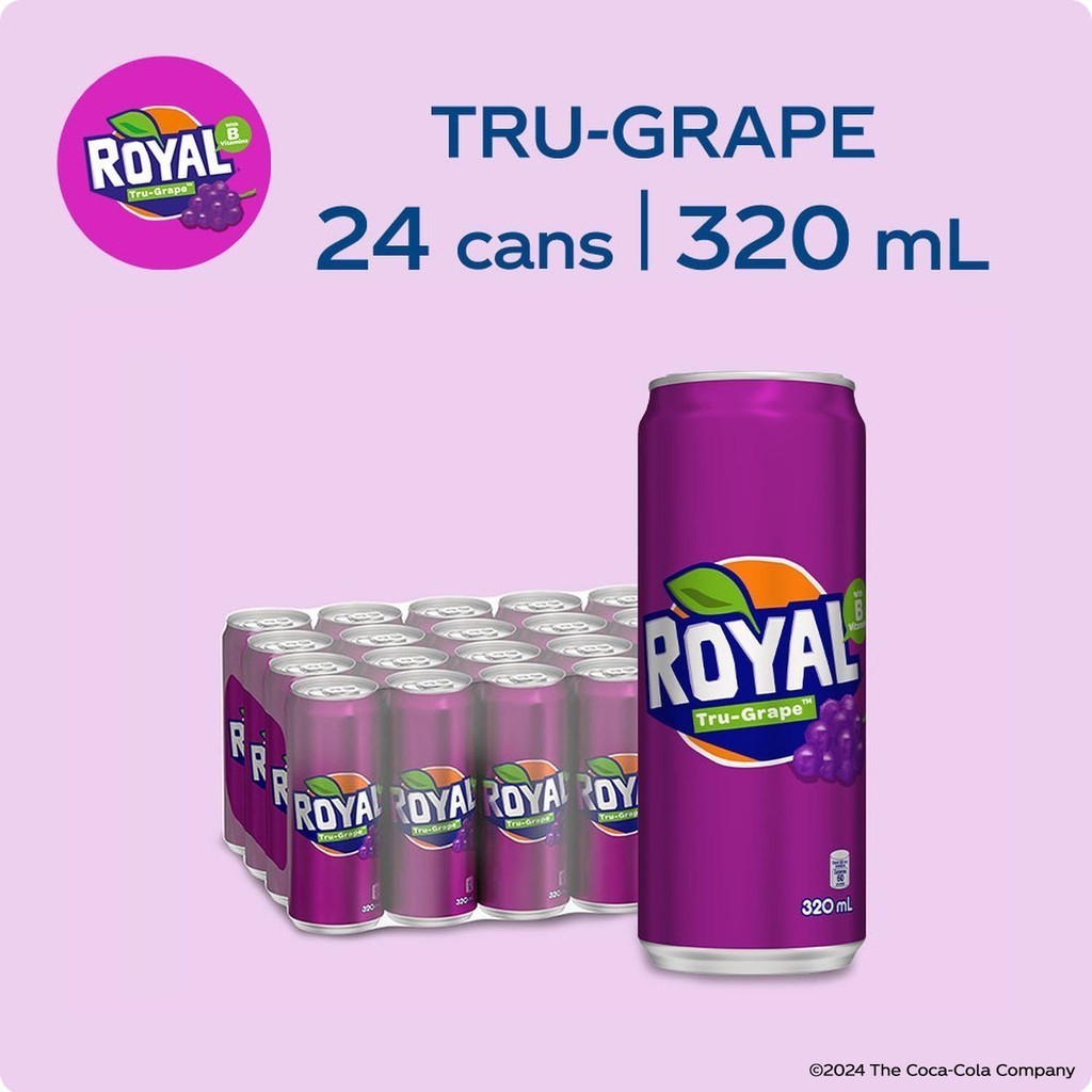 Royal Tru-Grape 320mL - Pack of 24 Cans | Shopee Philippines
