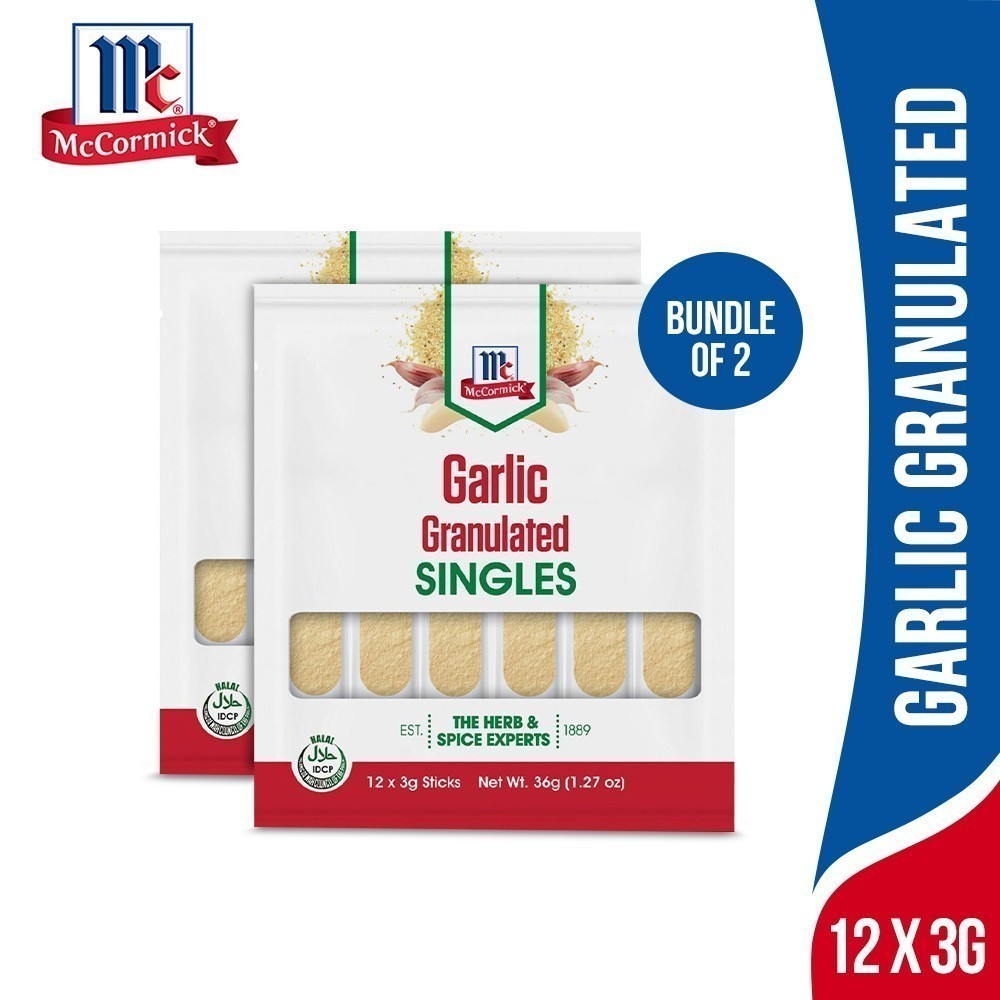 McCormick Garlic Powder Granulated 12x3g - Bundle of 2 | Shopee Philippines