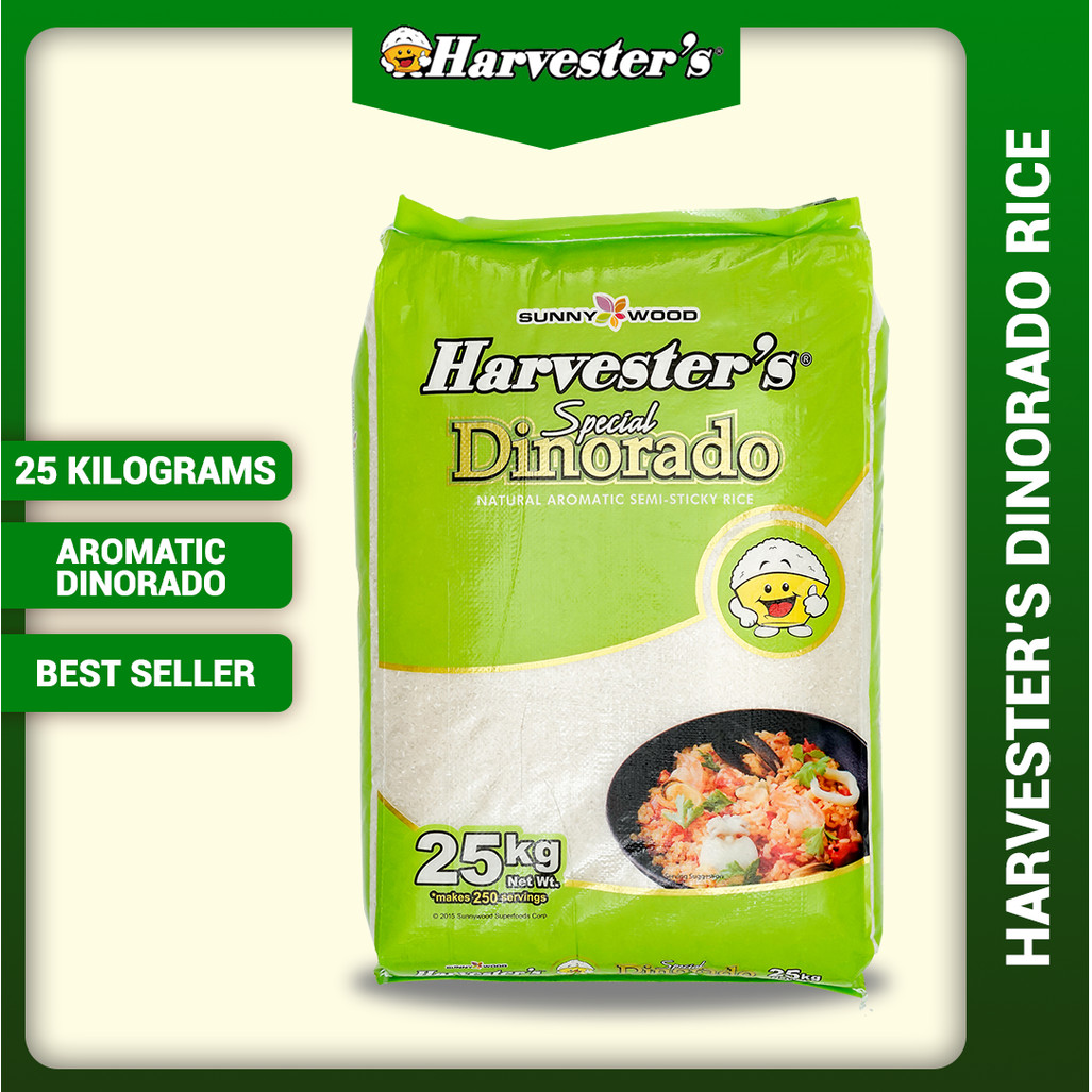 Harvester's Dinorado Rice 25kg | Shopee Philippines
