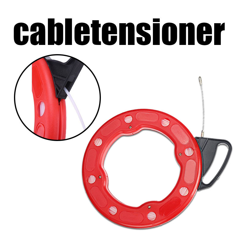 30M Fiberglass Fish Tape Reel Puller Conductive Electrical Cable Puller ...