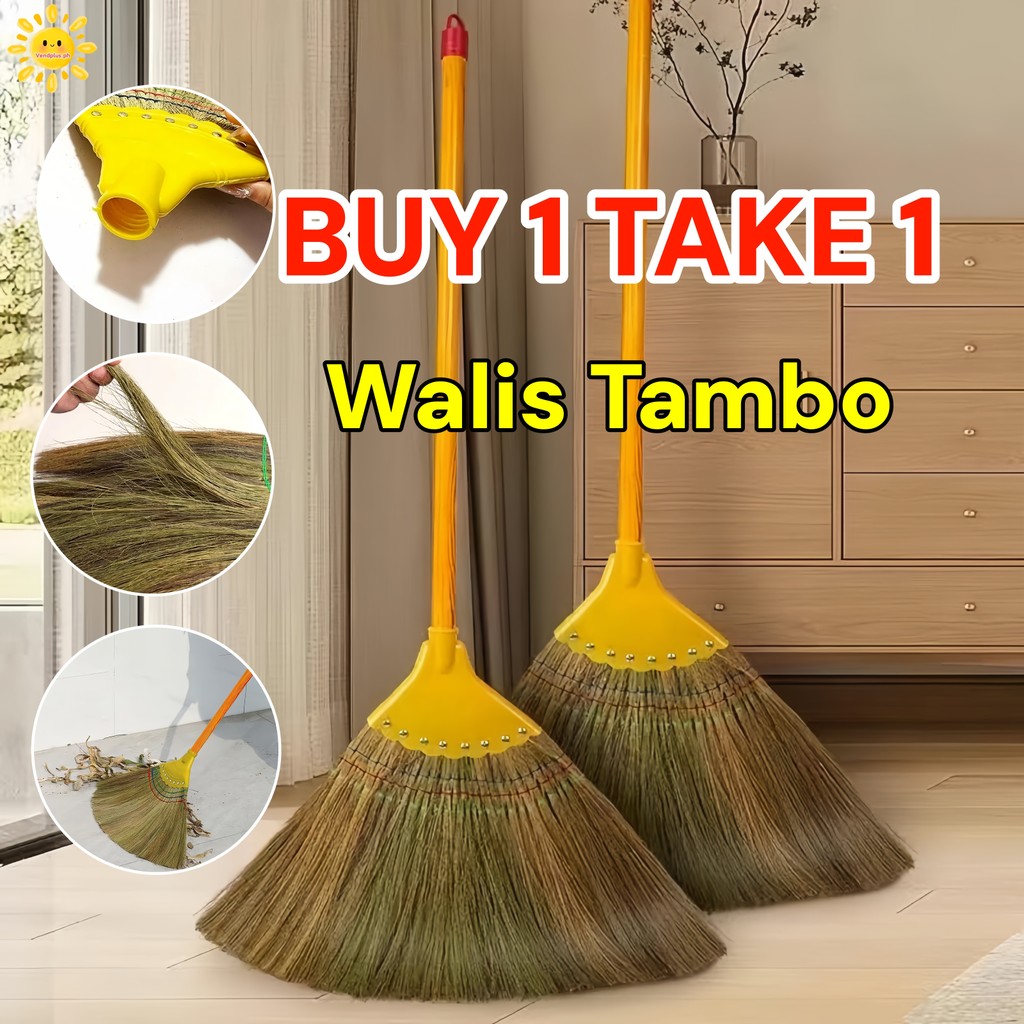 [Buy 1 Take 1]Durable Broom Walis Tambo Natural Material Handmade ...