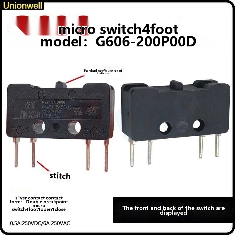 G606 dual breakpoint micro switch 4-pin 1 on/off electronic handbrake ...