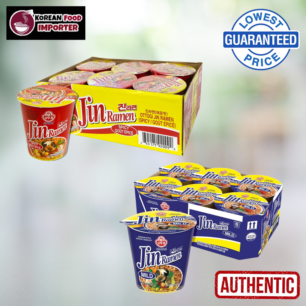 Ottogi jin ramen small cup 65g (PER BUNDLE of 6 PCS )authentic korean ...