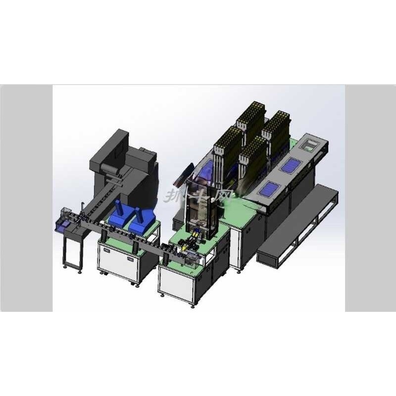 Biscuit detection, sorting, packaging assembly line 3D drawing printing ...