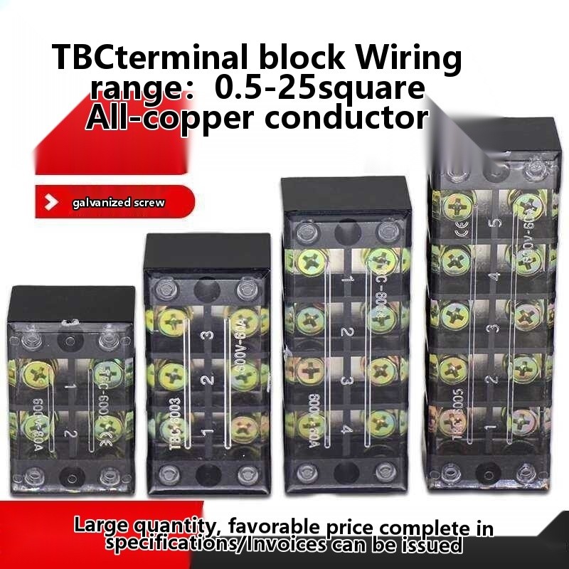 ♣ TBC 60A 100A Block High Current Connector 6003/1004 Copper Terminal ...