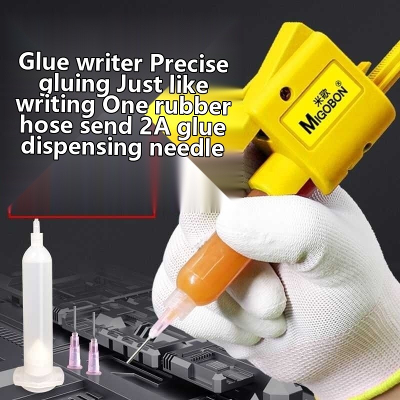 Manual glue gun UV glue dispenser 10CC55CC needle tube structure ...