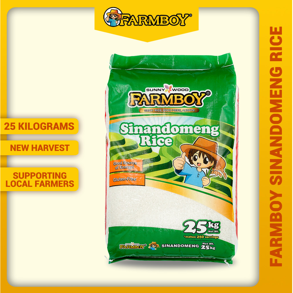 Farmboy Sinandomeng Rice 25kg | Shopee Philippines