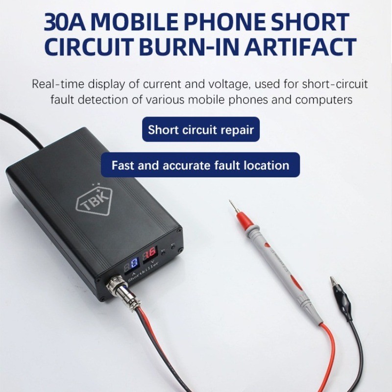 TBK ShortKiller Pro 30A Motherboard Circuit Detection Tool Box Short ...