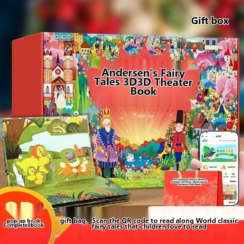 Time Study Grimm's Fairy Tales 3D Theater Book Gift Box Set Fairy Tales ...