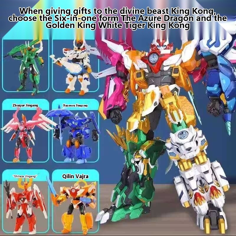 Authentic Beast Earth Shield 6 Fusion Transformation Robot Toy Boy ...
