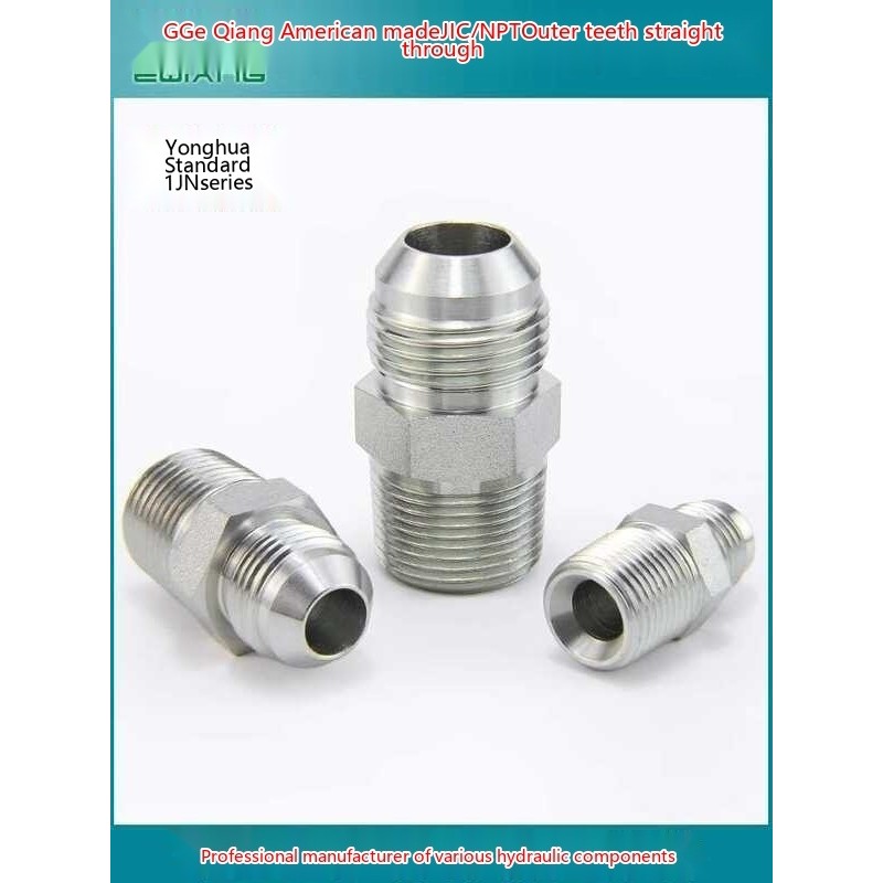 ☑♥ 1JN Transition Straight Through JIC Male 74 Degree to American NPT ...