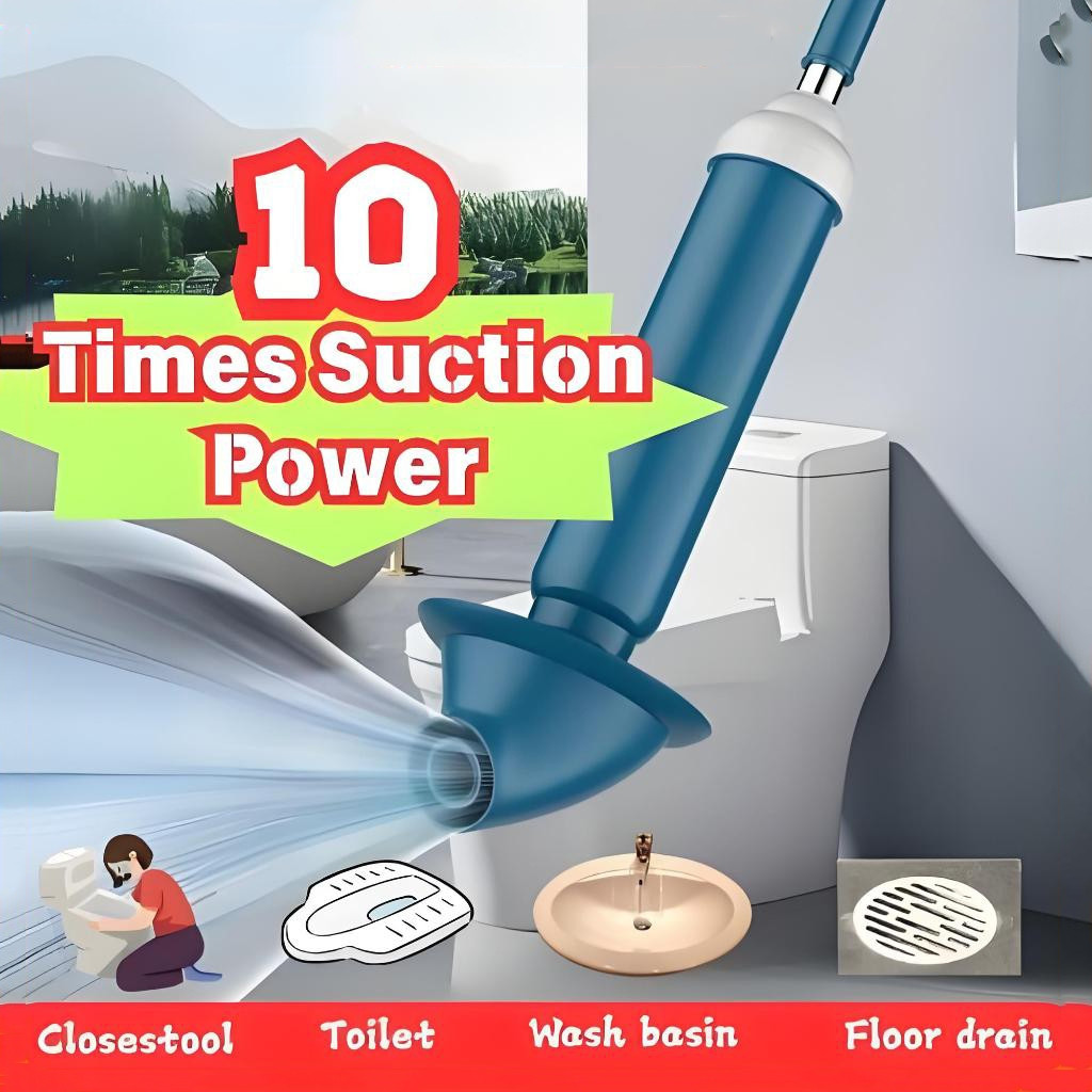 TT Toilet Plunger High Pressure Toilet Pump Clog Remover Drain ...