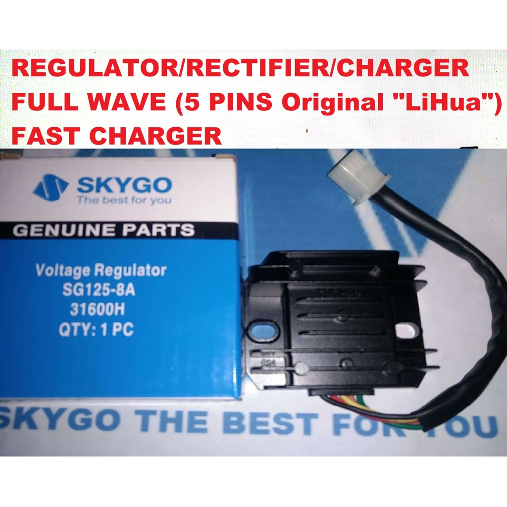 voltage regulator/charger/rectifier "full wave" (5 PINS Original "LiHua ...