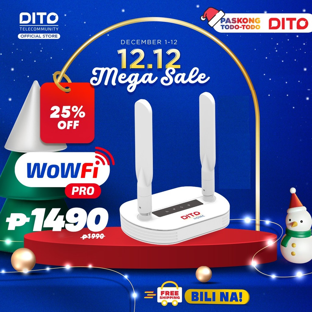 DITO Home WiFi Pro w/ 30 Days UNLI 5G Data | Shopee Philippines