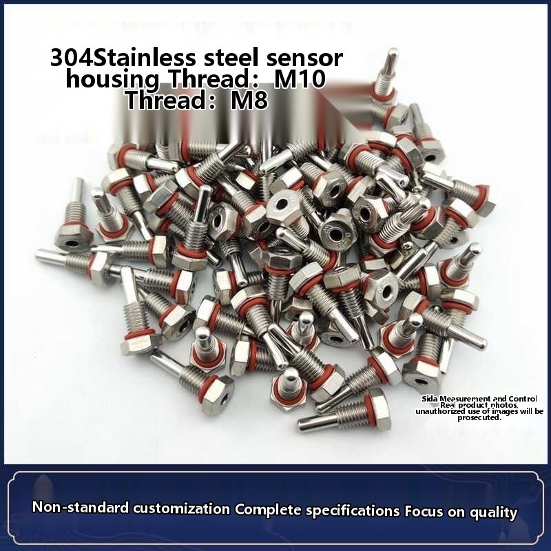 304 Stainless Steel Temperature Sensor Housing Probe Protection Tube ...