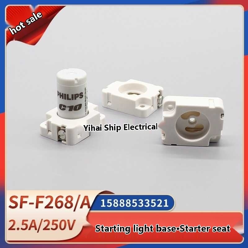 Marine fluorescent lamp starter socket SF-F268/A inductive T8 starter ...