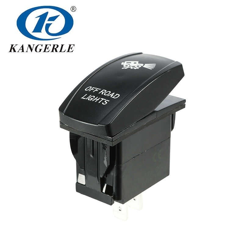 Auto RV self-locking rocker switch, off highway switch | Shopee Philippines