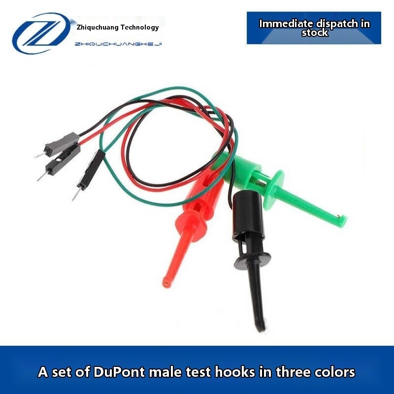 Dupont to Wire Transistor Tester Test Hook Clamp Set of 3 Colors ...
