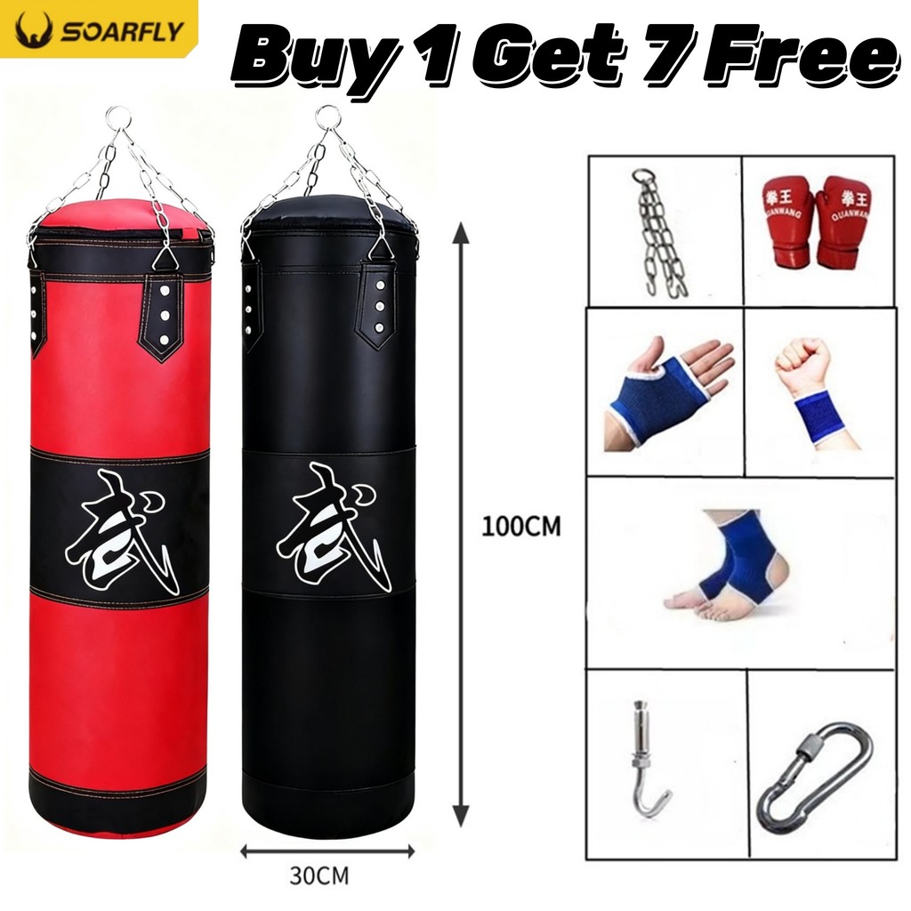 【Buy1Get7Free】Soarfly Boxing Punching Bag Fitness Sandbags Hanging ...