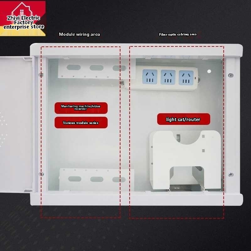 Surface mounted multimedia information box J plastic wall mounted large ...