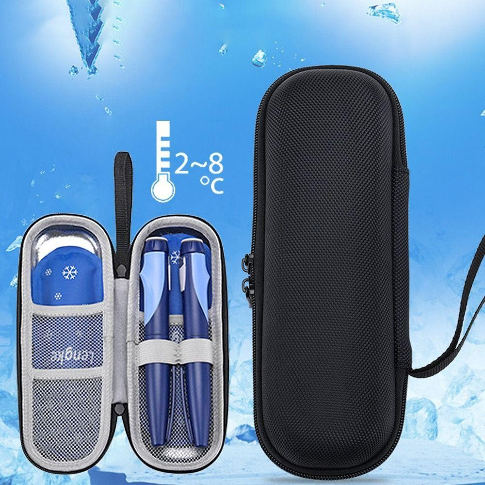 Insulin Cooling Bag Eva Ice Pack Storage Box Insulin Portable Cooler ...
