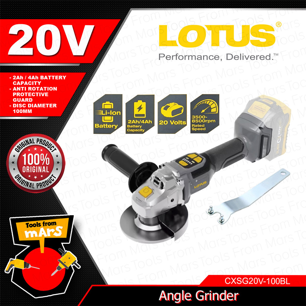 Lotus 20V Cordless Angle Grinder Wood Cutting Grinding Machine ...