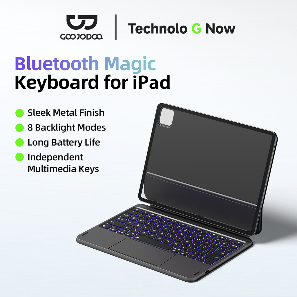 GOOJODOQ Magic Keyboard for IPad Pro 11/13/12.9 Air4/5/6 10th Gen Case ...