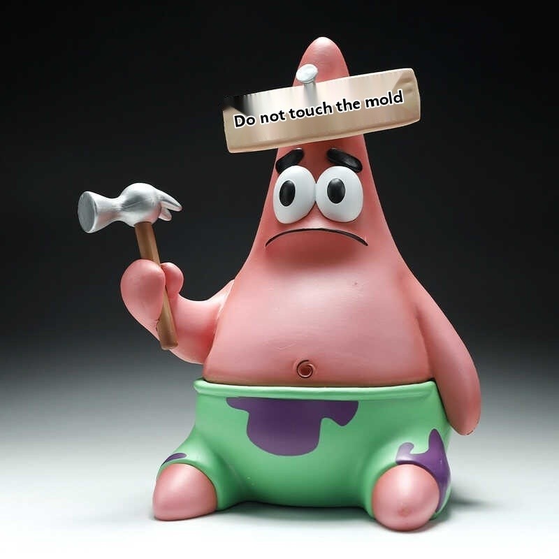 Anime SpongeBob SquarePants, Big Star Hammer Warning Sign, Comes with ...