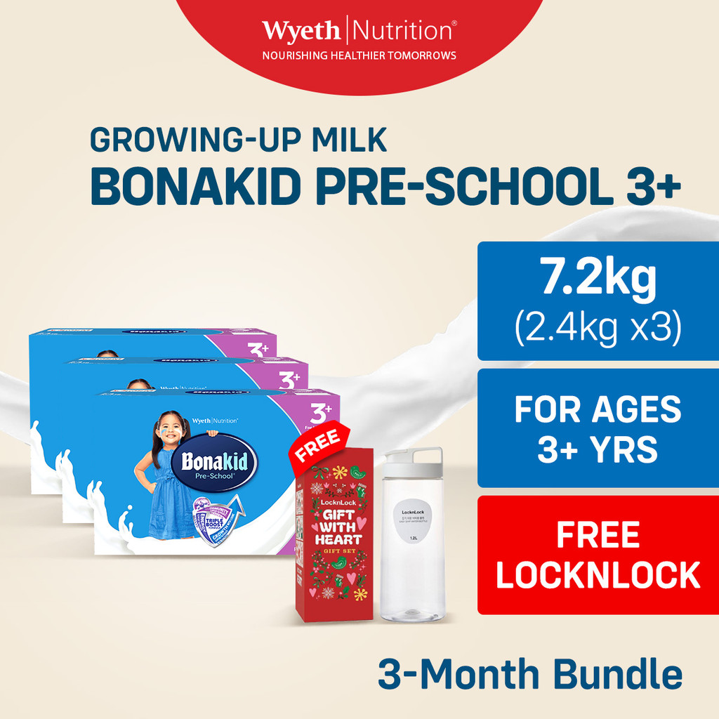 BONAKID PRE-SCHOOL 3+ Powdered Milk Drink for Children Over 3 Years Old ...