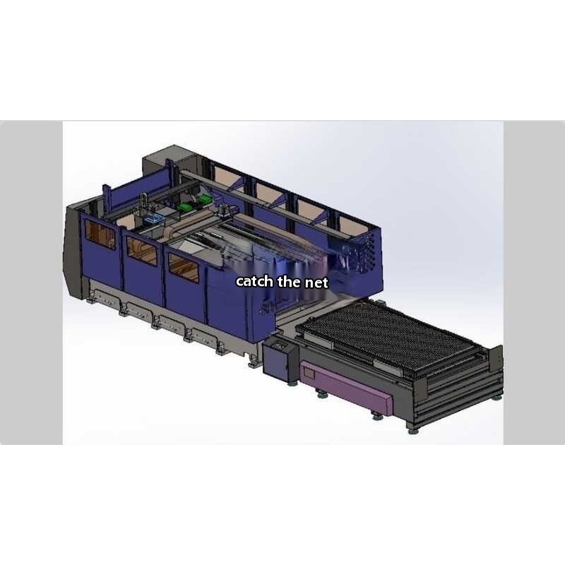 Fiber optic CNC laser cutting machine 3D drawing printing SW model CAD ...