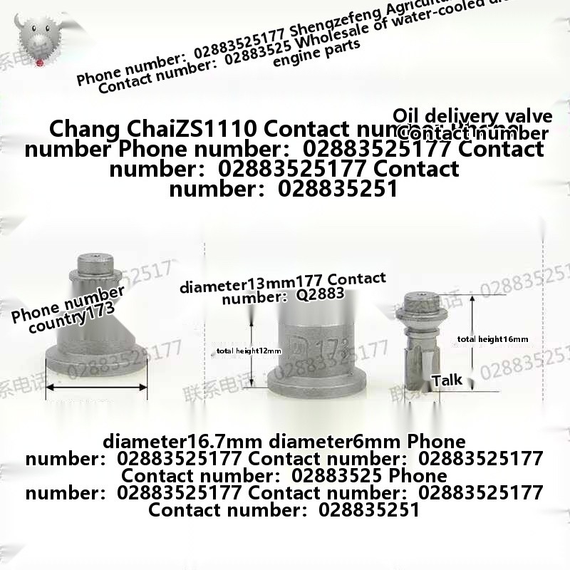 Changchai Changfa Jiangdong Water-Cooled Diesel Engine Parts R175 S195 ...