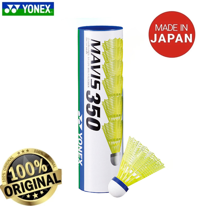 YONEX MAVIS 350 Nylon Badminton Shuttlecock - 6pcs/12pcs Original ...