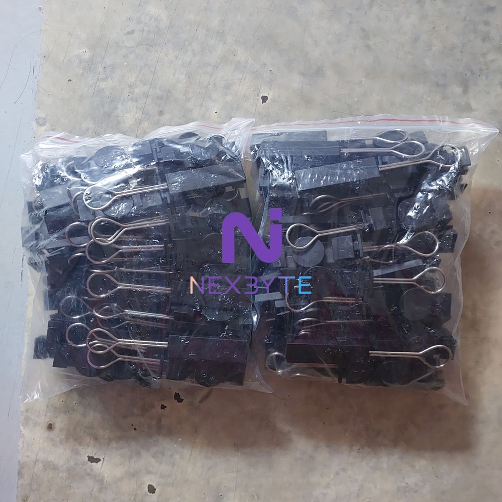 50PCS / 100PCS / 200PCS FIBER CLAMP BLACK TELCO FTTH FIBER OPTIC CLAMP ...