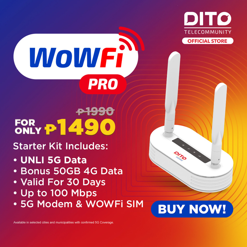 DITO Home WiFi Pro w/ 30 Days UNLI 5G Data | Shopee Philippines