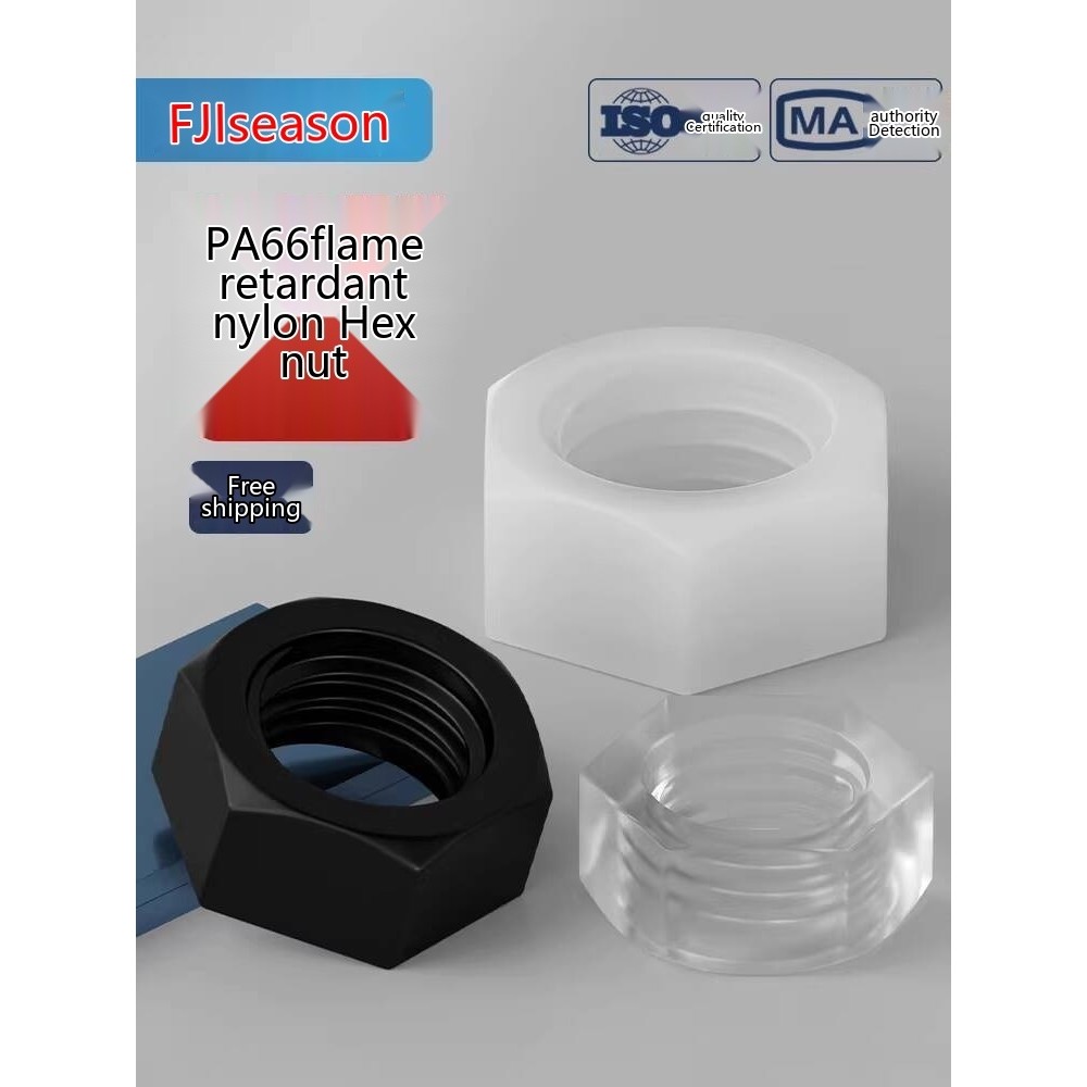 Insulated Flame Retardant Nylon Plastic Hex Nut Screw Cap M2 M3 M4 M5 ...