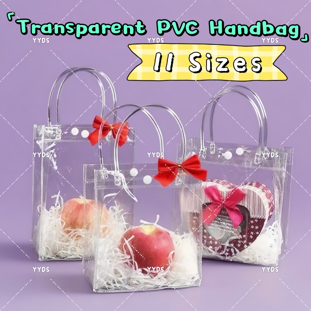 Durable and Waterproof PVC Transparent Tote Bag – Ideal for Gift ...