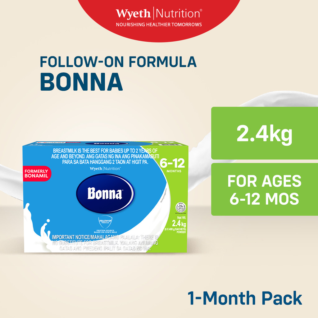 Bonna Stage 2 Follow-up Formula for 6 to 12 Months 2.4 kilograms ...